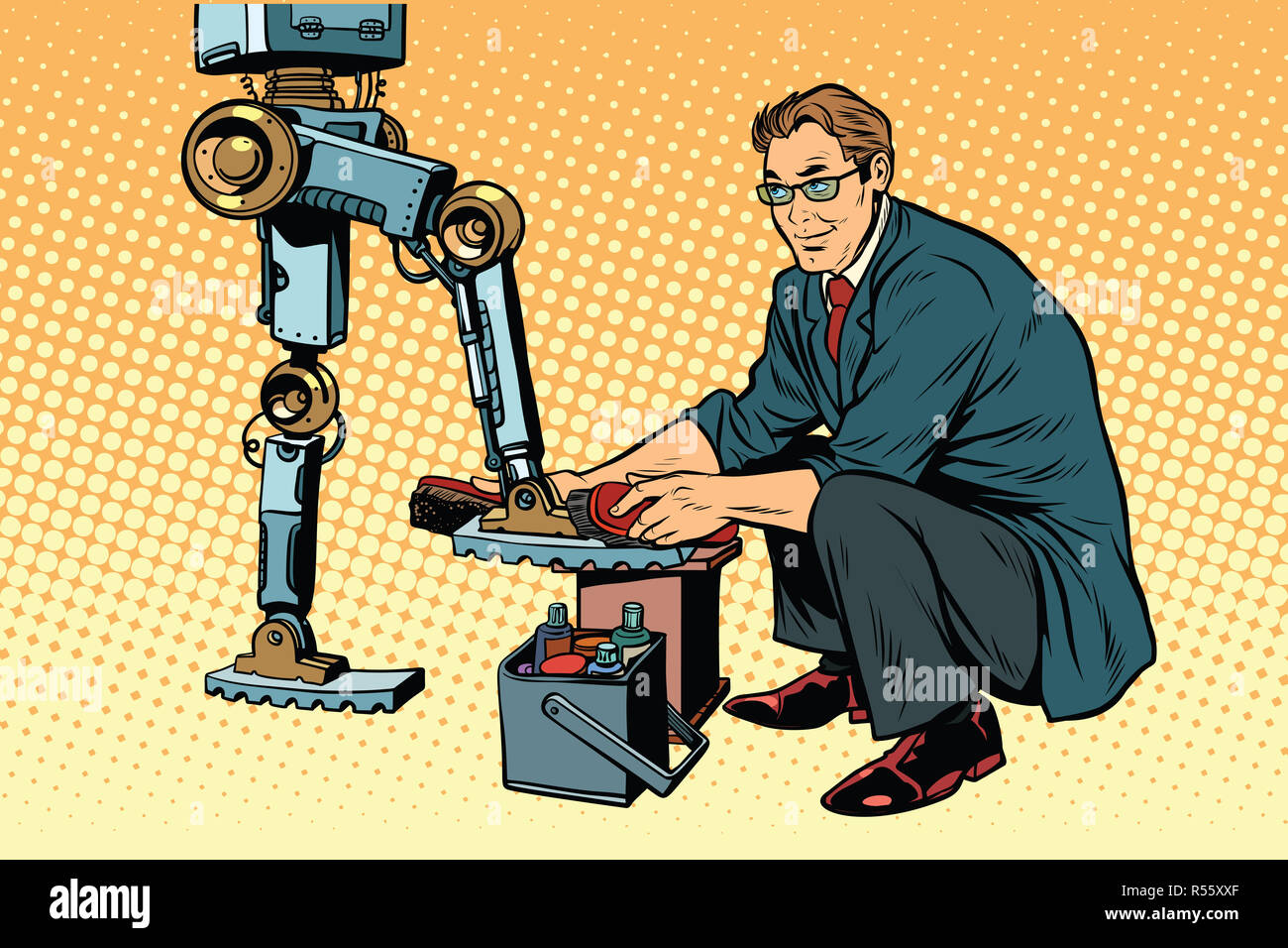 Factory robots shoes hi-res stock photography and images - Alamy
