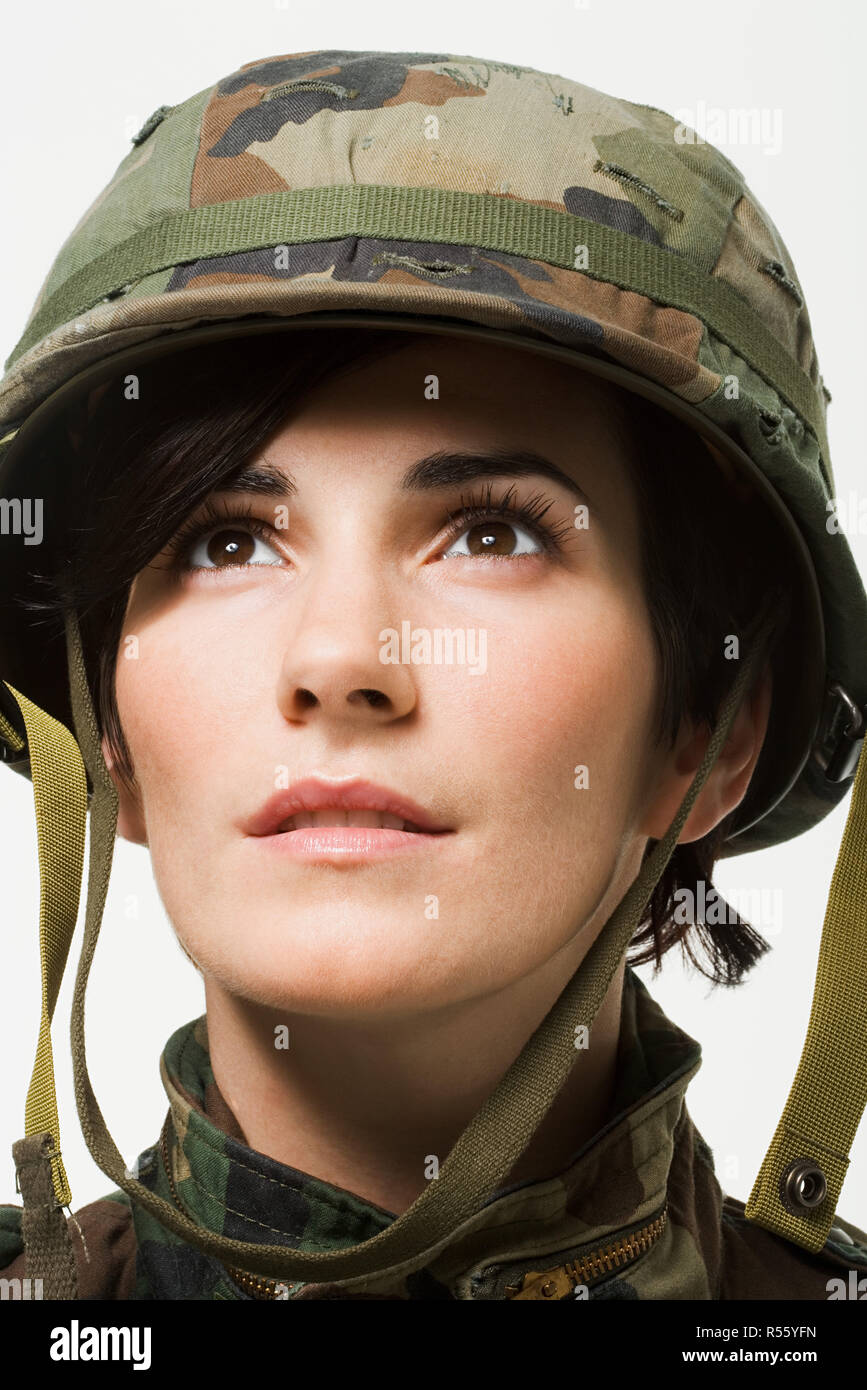 Woman army portrait hi-res stock photography and images - Alamy