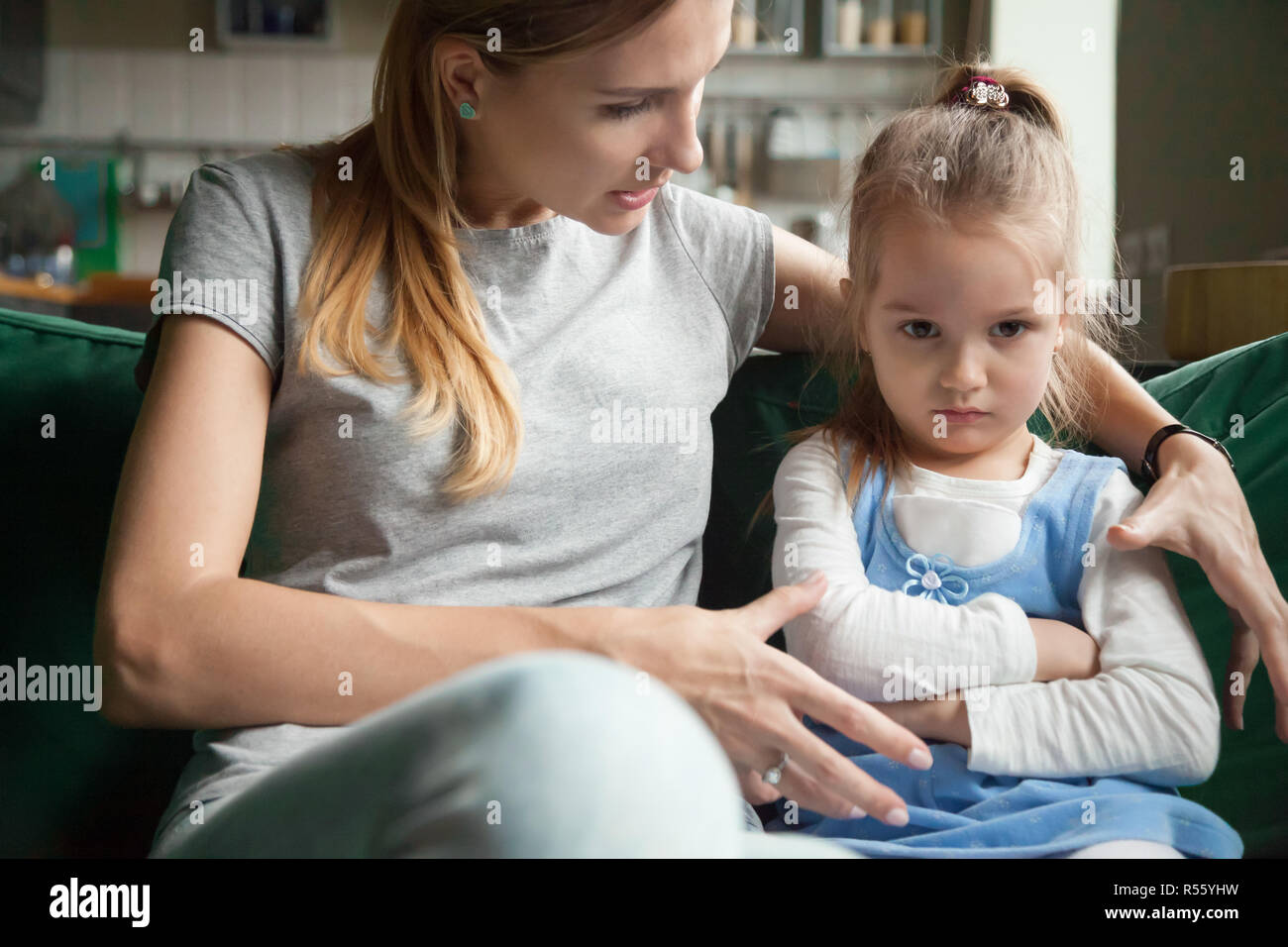 Angry girl ignoring preschool hi-res stock photography and images - Alamy