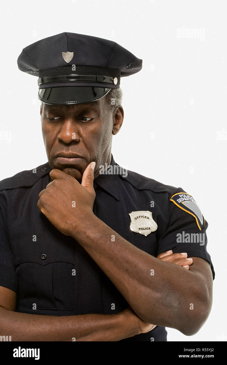 Police hat cutout hi-res stock photography and images - Alamy