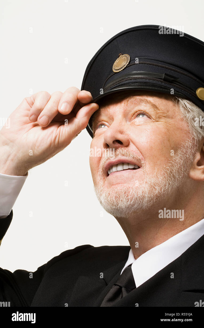 Portrait of a pilot Stock Photo - Alamy