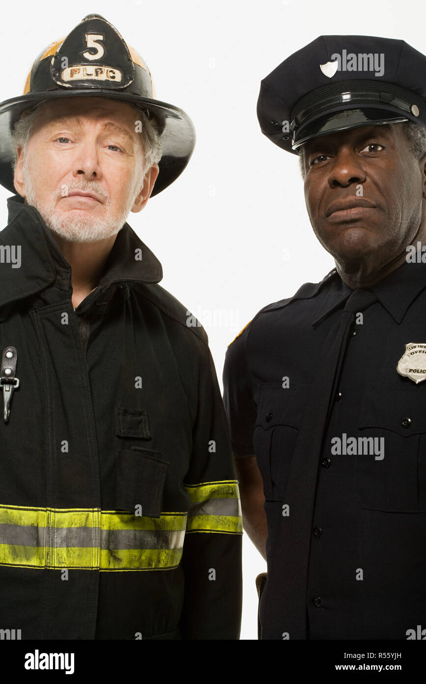 Portrait firefighter police officer hi-res stock photography and images ...