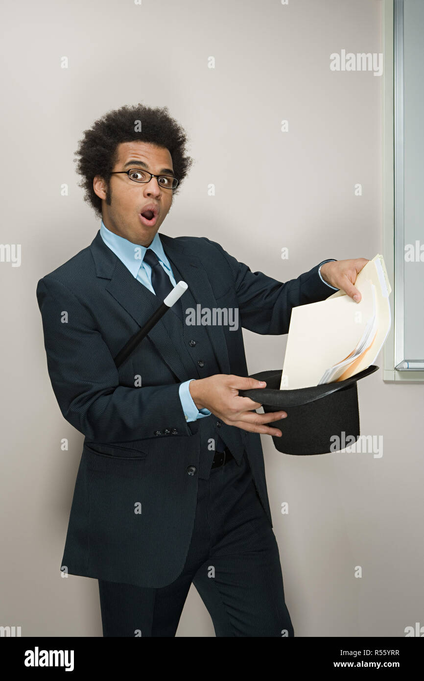 Magic wand business man hi-res stock photography and images - Alamy