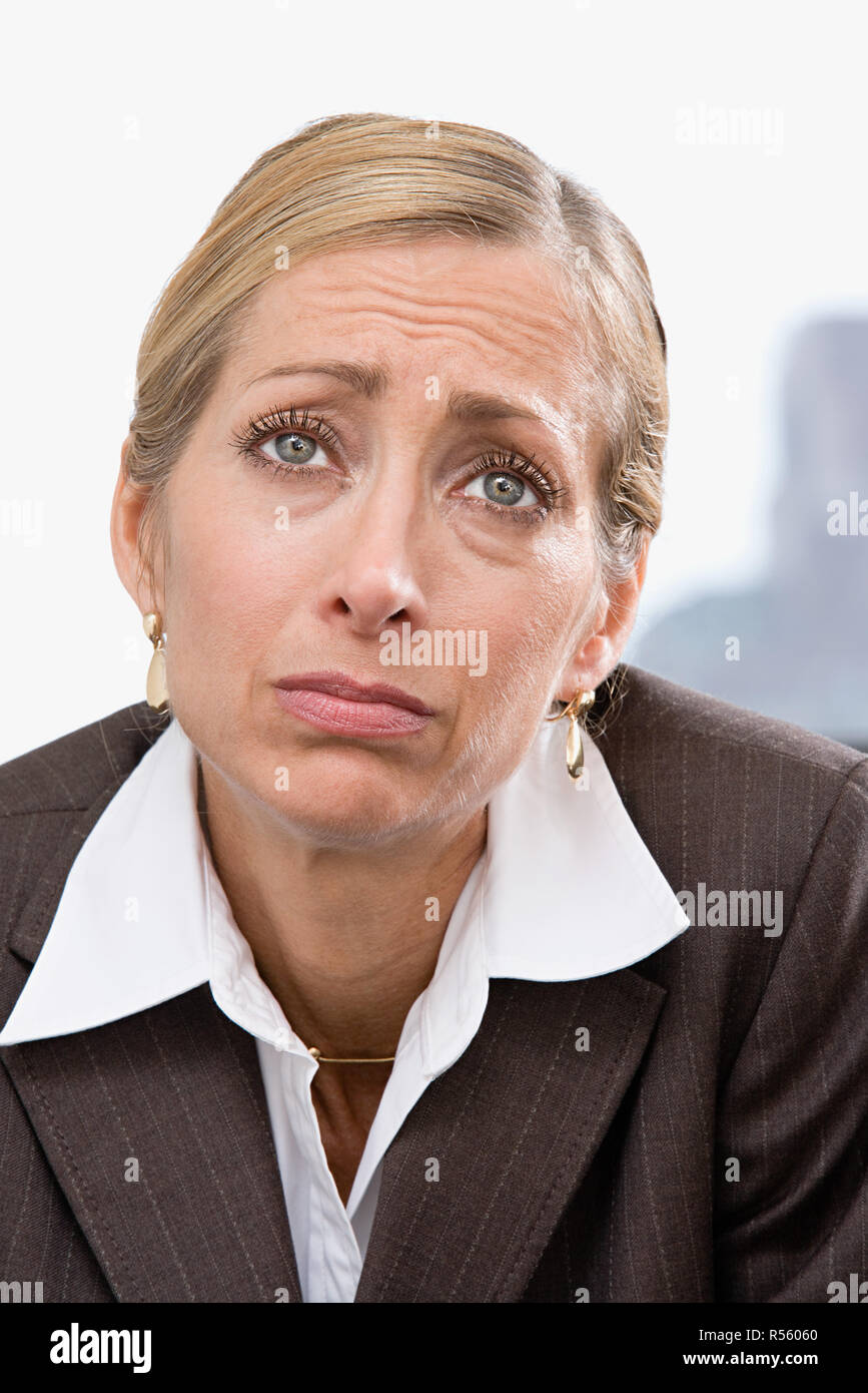 Mature caucasian woman terrible hi-res stock photography and images - Alamy