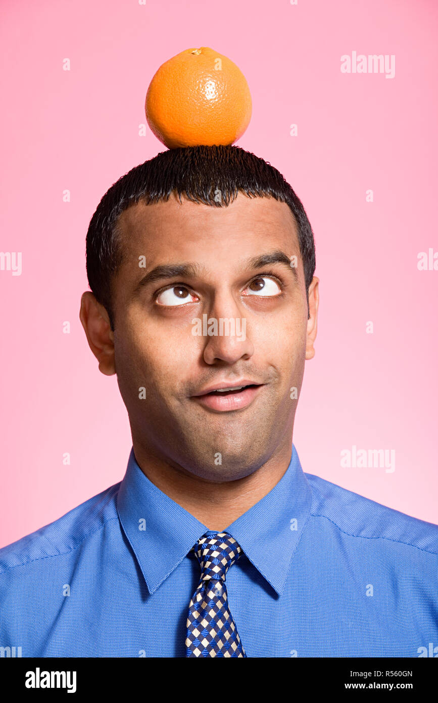 Picture funny man orange hi-res stock photography and images - Alamy