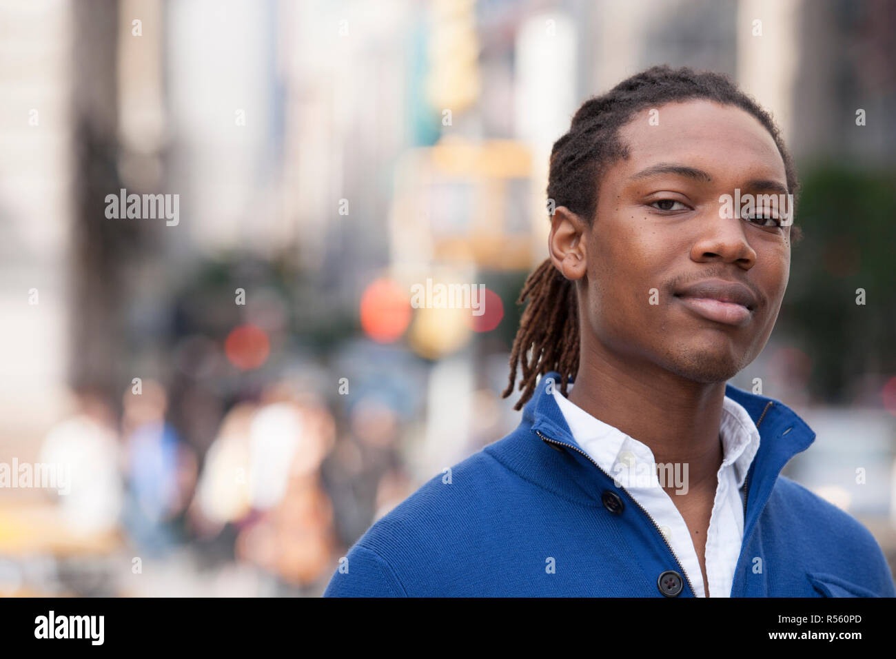 Portrait of pedestrian in city Stock Photo - Alamy