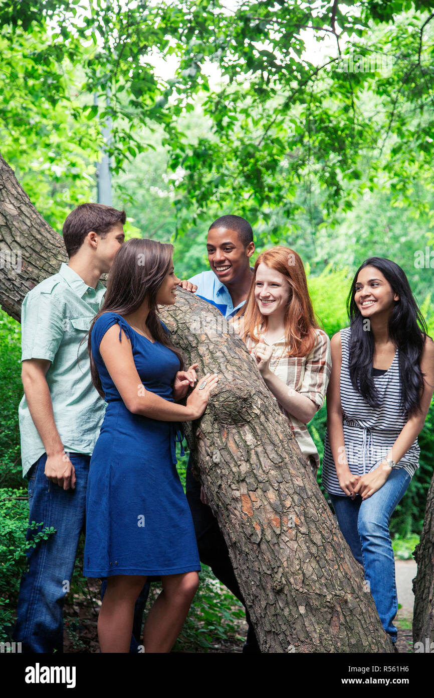 Teenage friends spending time together Stock Photo - Alamy