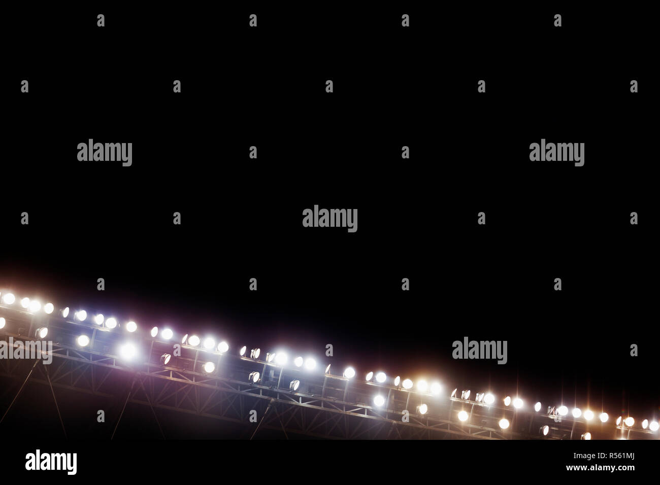 View of stadium lights at night Stock Photo - Alamy