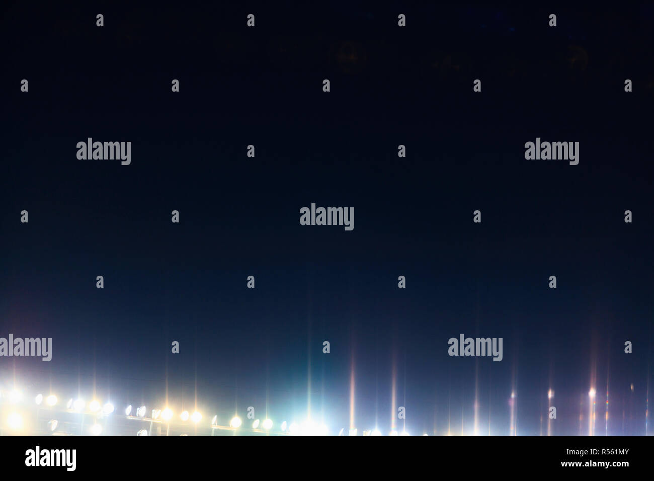 View of stadium lights at night Stock Photo - Alamy