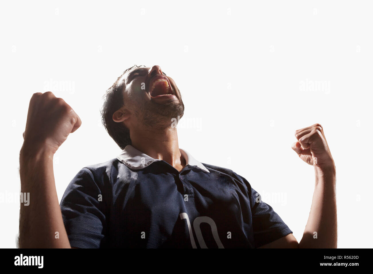 Cheering soccer cut hi-res stock photography and images - Alamy