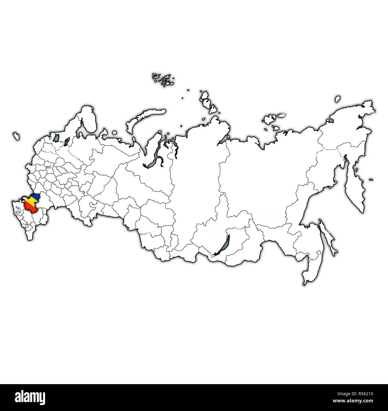 Flag of the rostov administrative district hi-res stock photography and ...