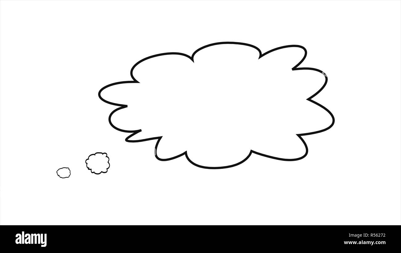 Cartoon thought bubble icon hi-res stock photography and images - Alamy