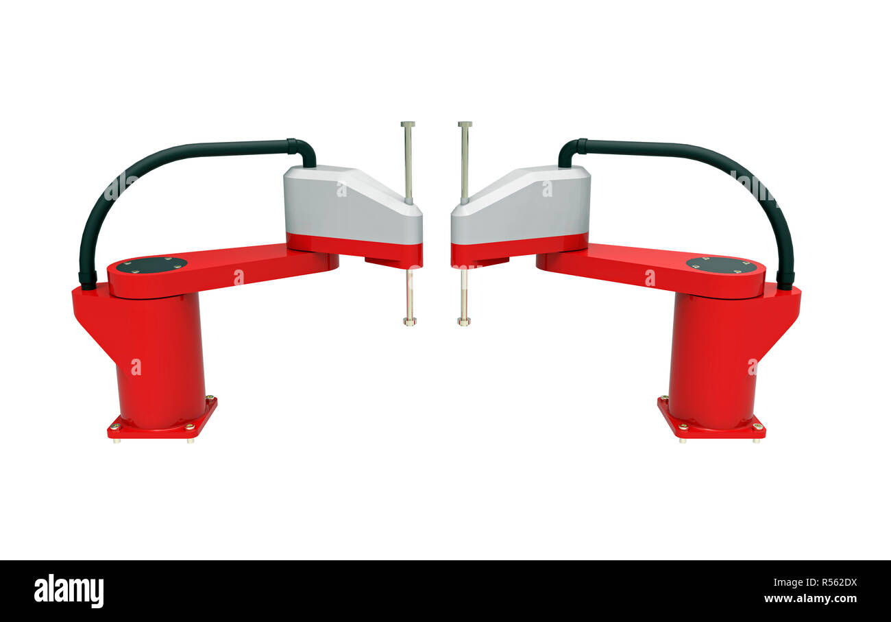 Robot scara Cut Out Stock Images & Pictures - Alamy