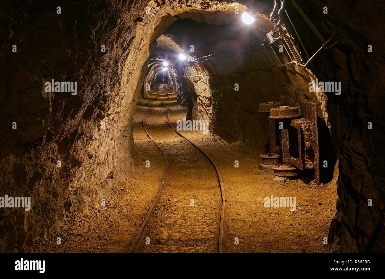 Old gold mine locomotive hi-res stock photography and images - Alamy