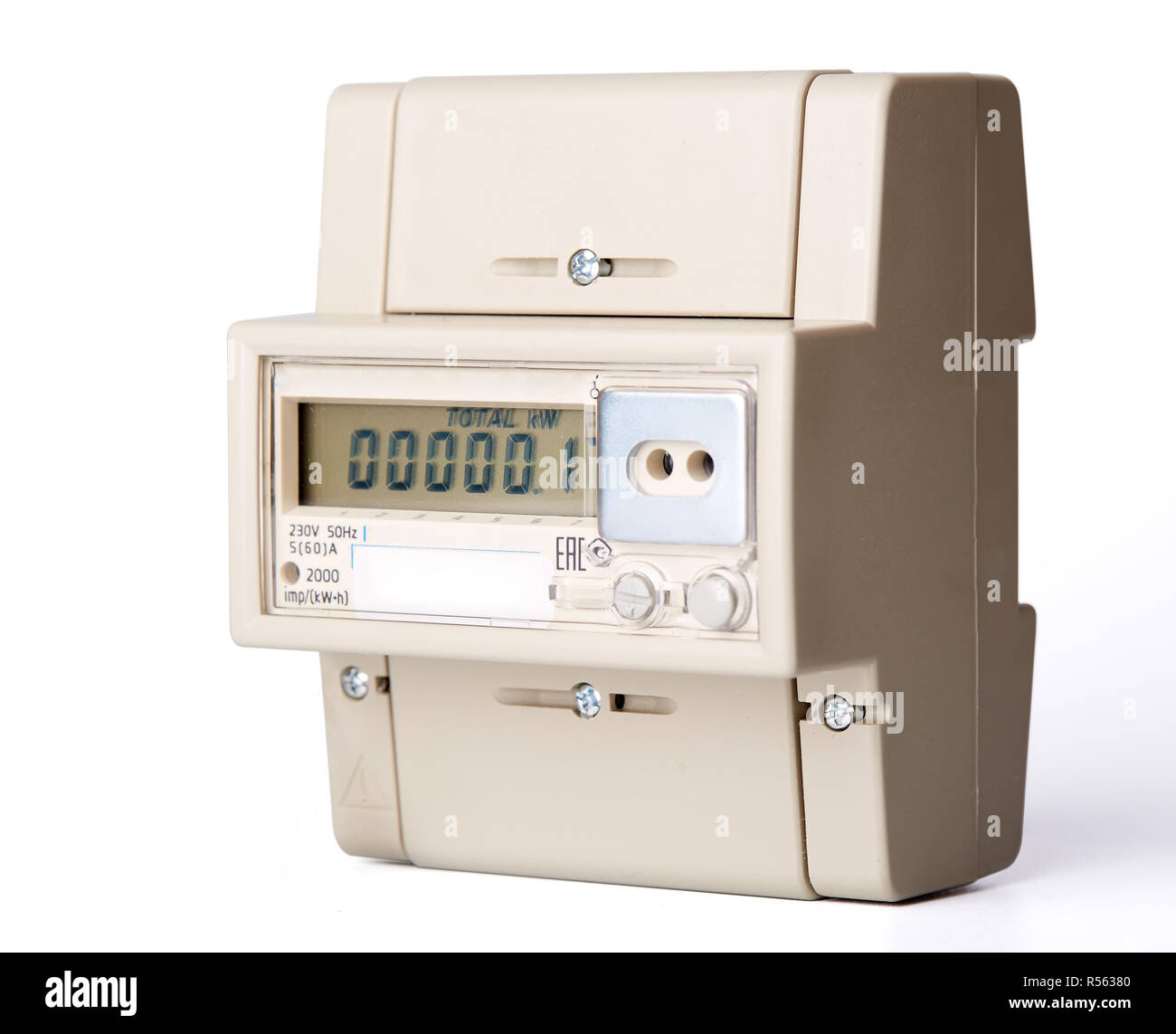 Electric meter counter consumption Cut Out Stock Images & Pictures - Alamy