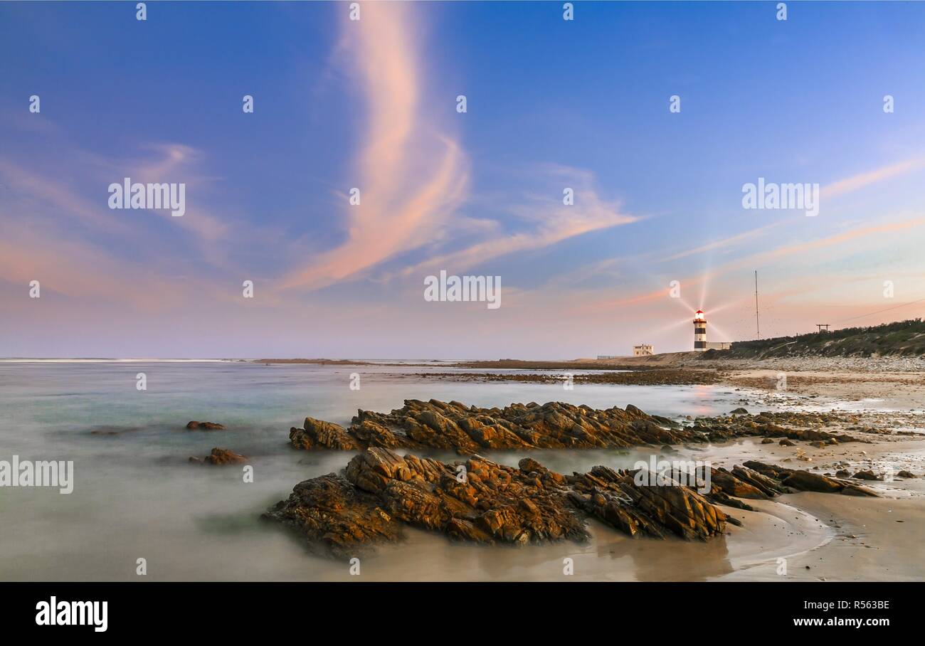 Cape recife lighthouse port elizabeth hi-res stock photography and ...