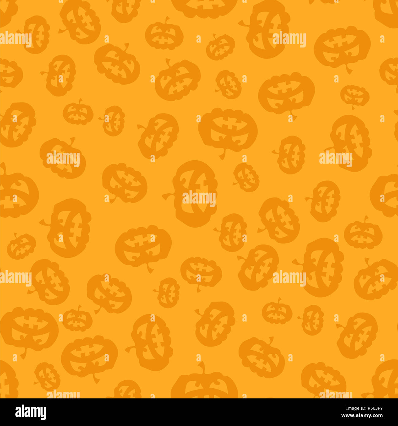 Cartoon Pumpkin Seamless Pattern Stock Photo - Alamy