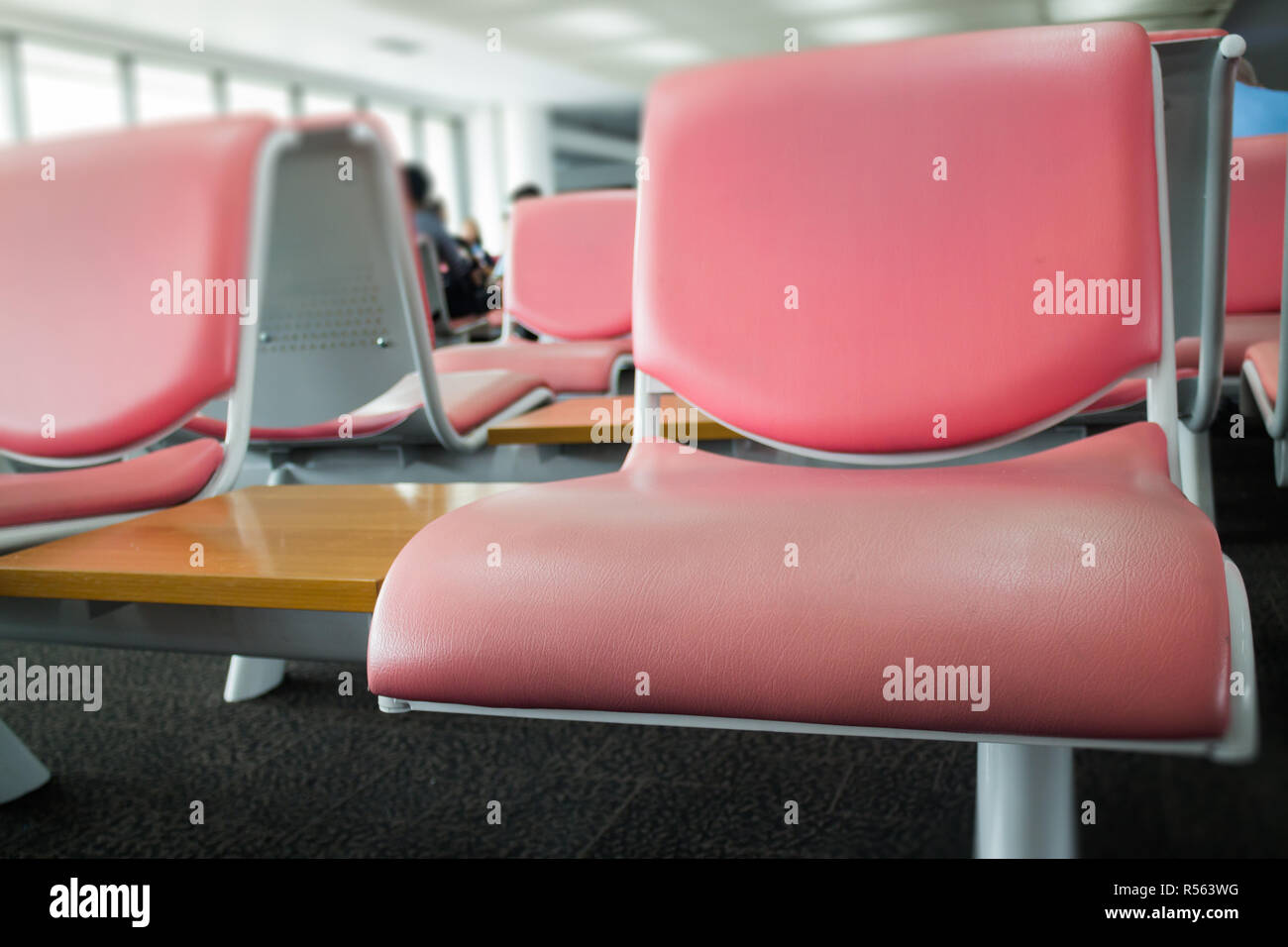 Airport Seats Available In Waiting Area Stock Photo - Alamy