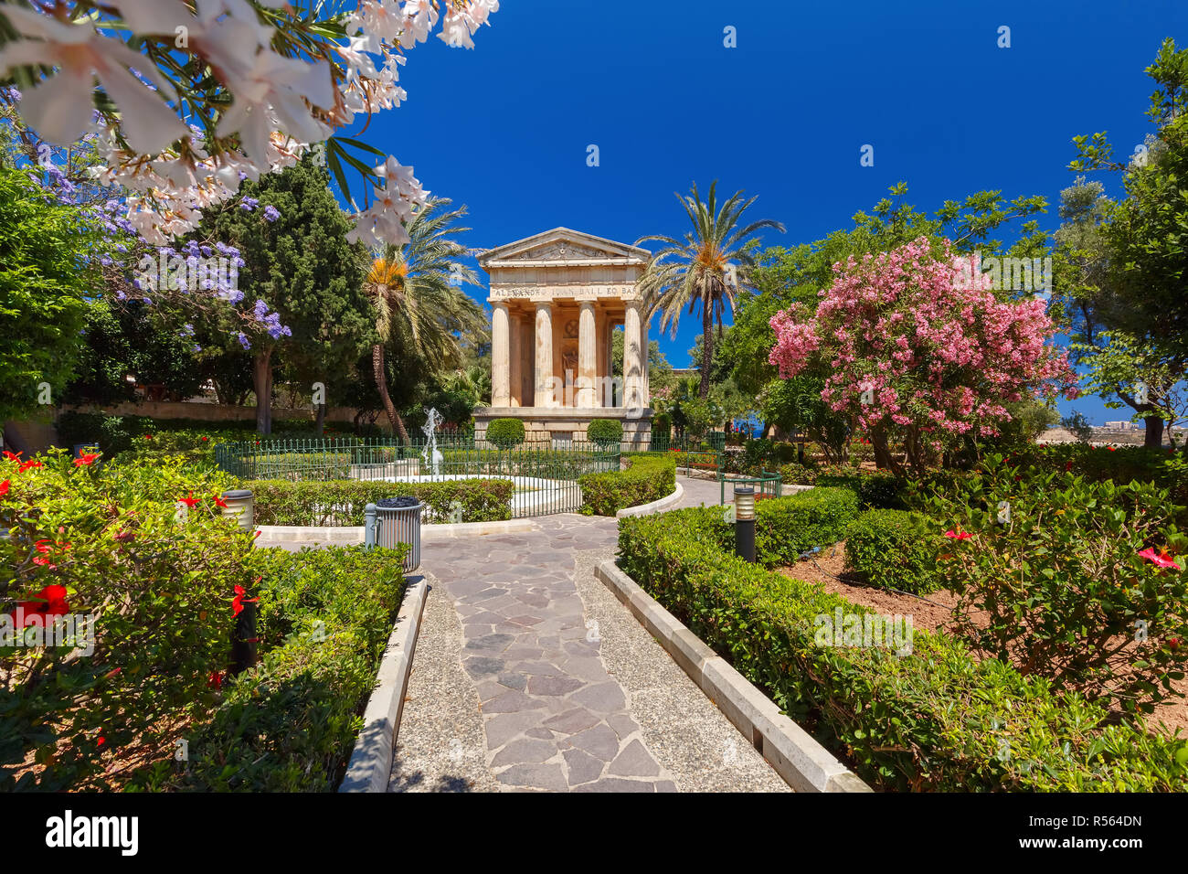 Lower Barrakka Gardens, Valletta, capital of Malta Stock Photo - Alamy