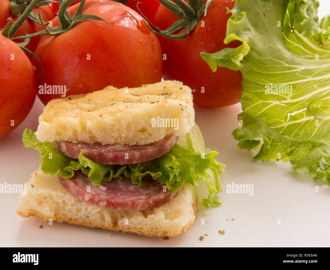 Italian rustic appetizer, tasty focaccia Stock Photo - Alamy