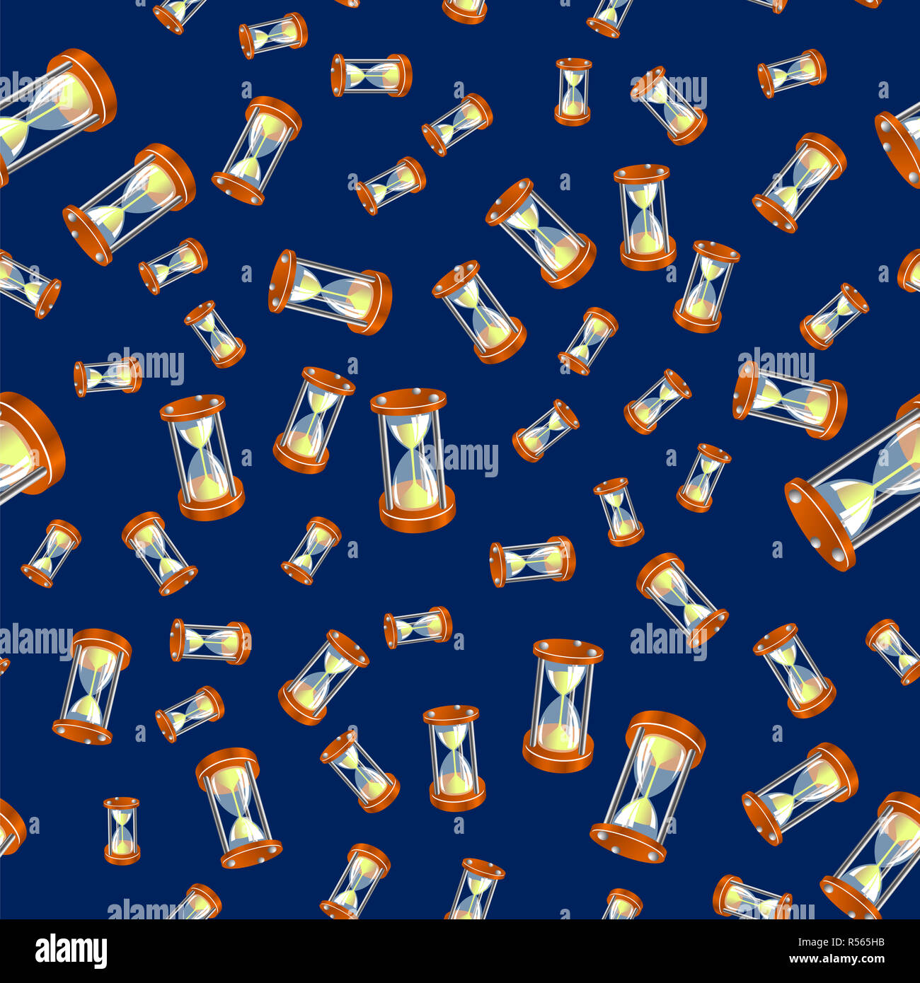 Sandclock Seamless Pattern Stock Photo - Alamy