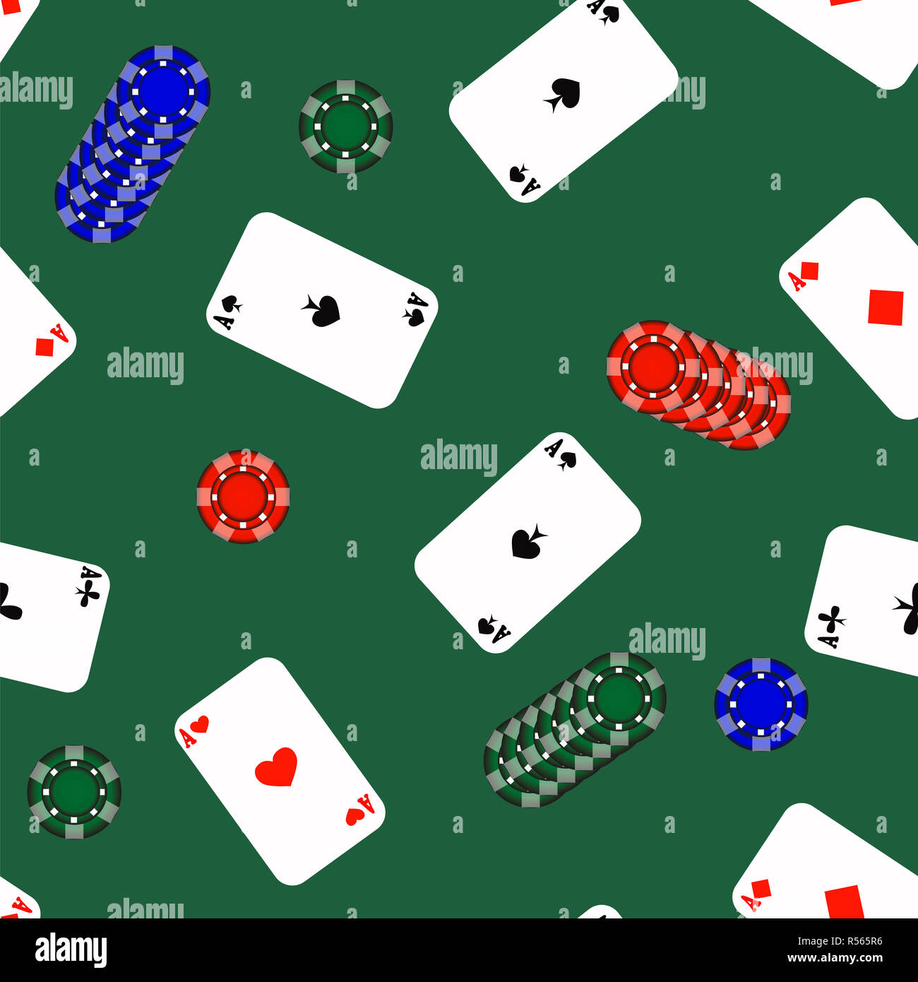 Different playing cards pattern hi-res stock photography and images - Alamy