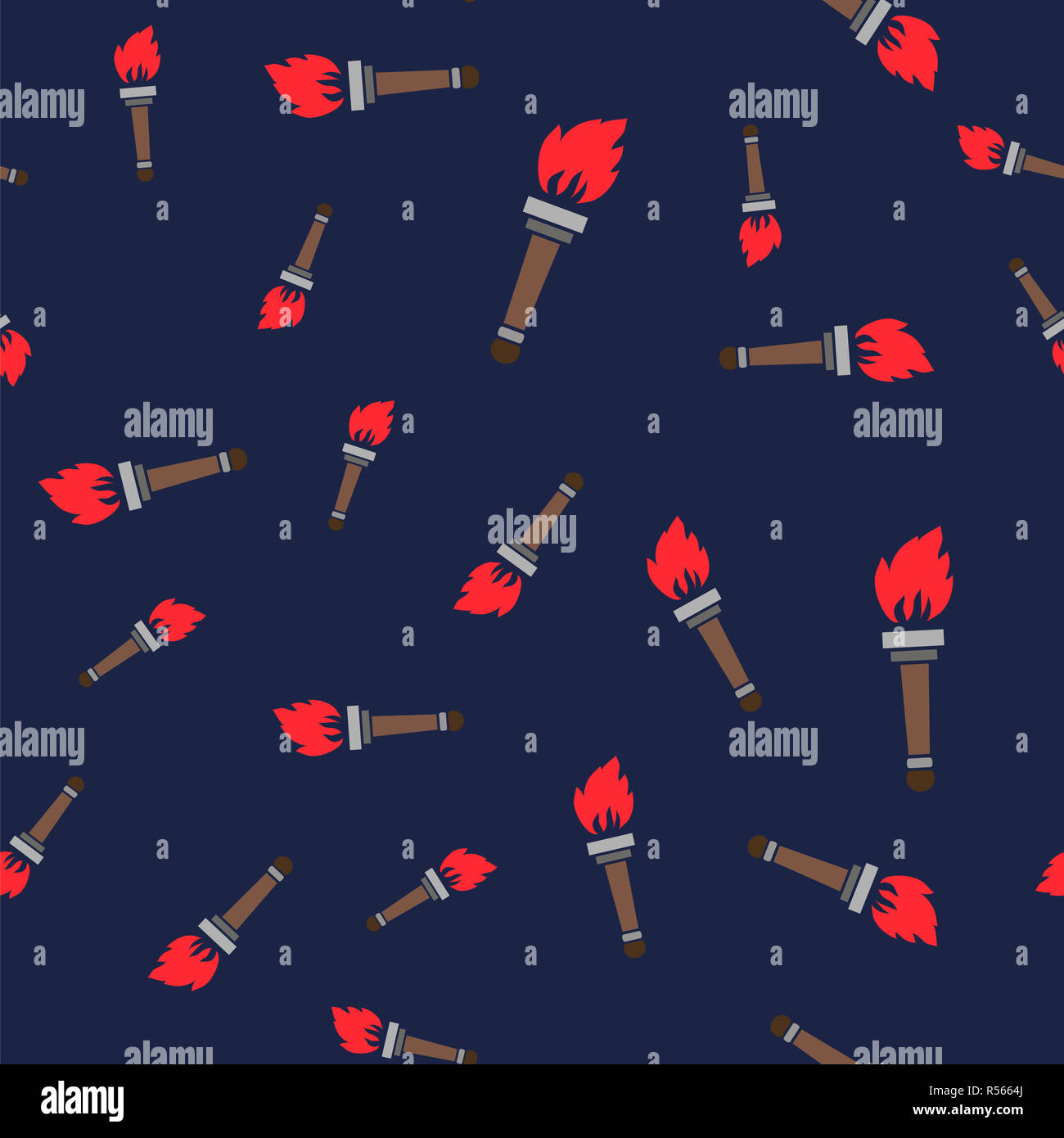 Torch Silhouette Seamless Pattern Stock Photo - Alamy