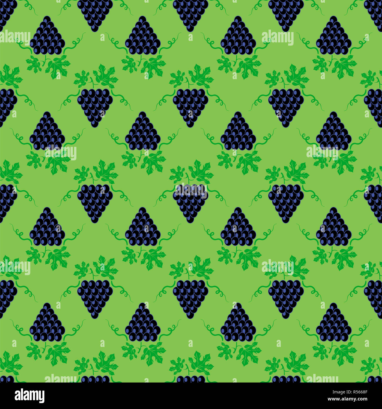 Grapes Seamless Pattern Stock Photo - Alamy