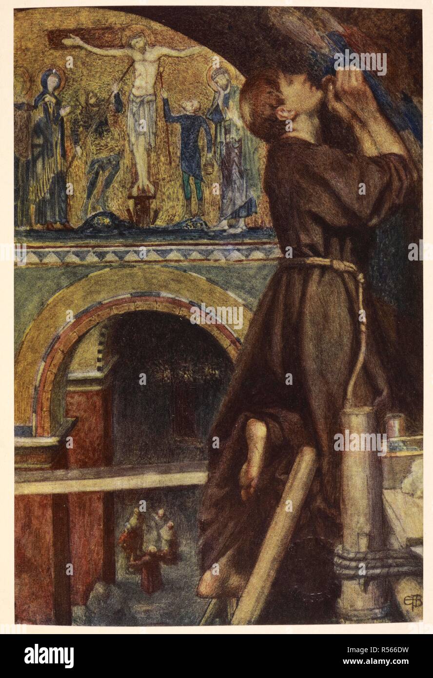 A monk praying. Pippa Passes; & Men & Women [of the original 1855 ...