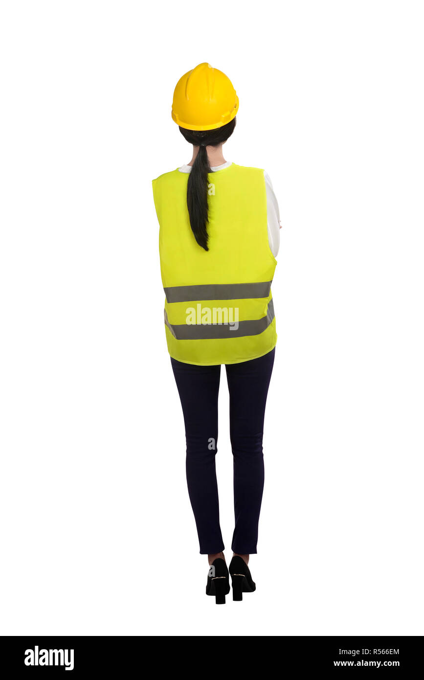 Back view portrait woman engineer hi-res stock photography and images ...