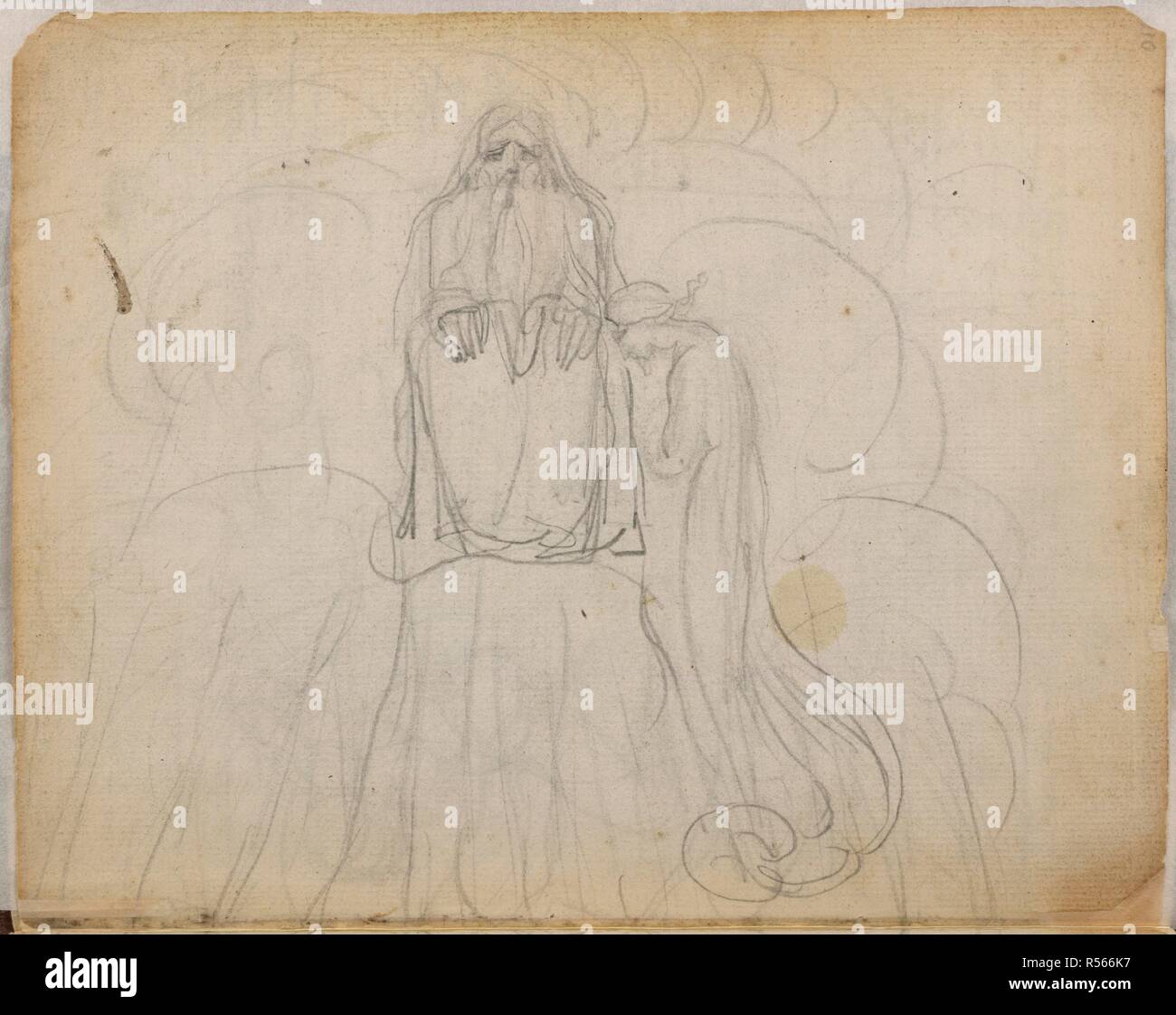 God the Father and Son. Notebook of William Blake. England; circa 1787 ...