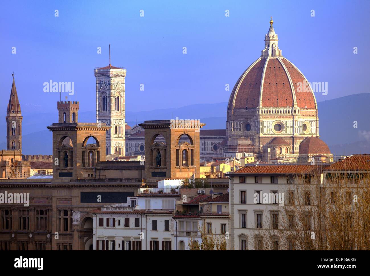 view of Florence at the sunrise time from the viewpoint Stock Photo - Alamy