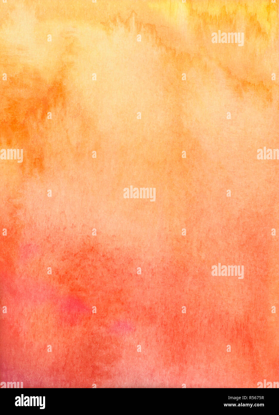 watercolor yellow orange texture Stock Photo - Alamy