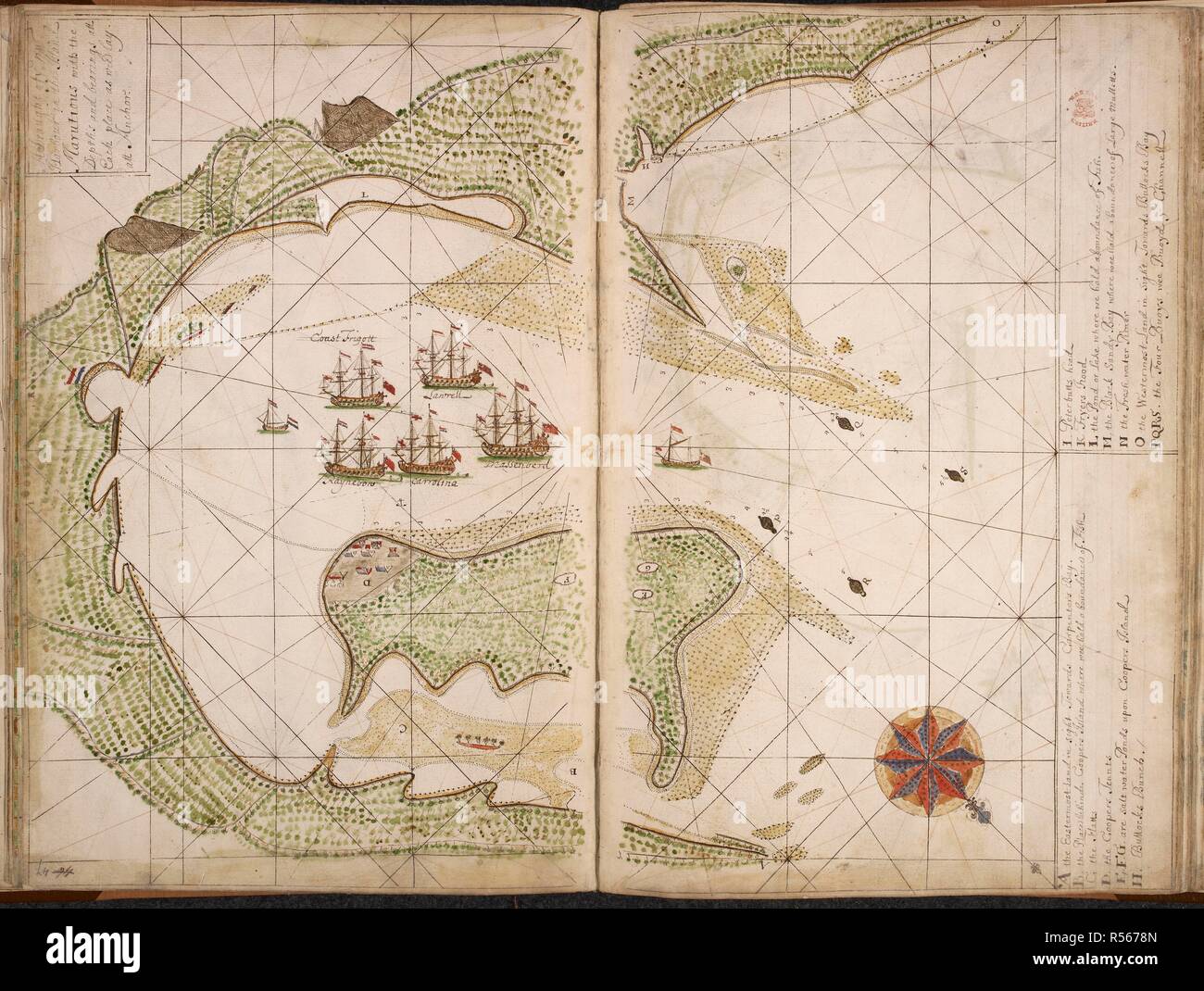 Island of Mauritius: Draught of the new harbour in, by Capt. J ...