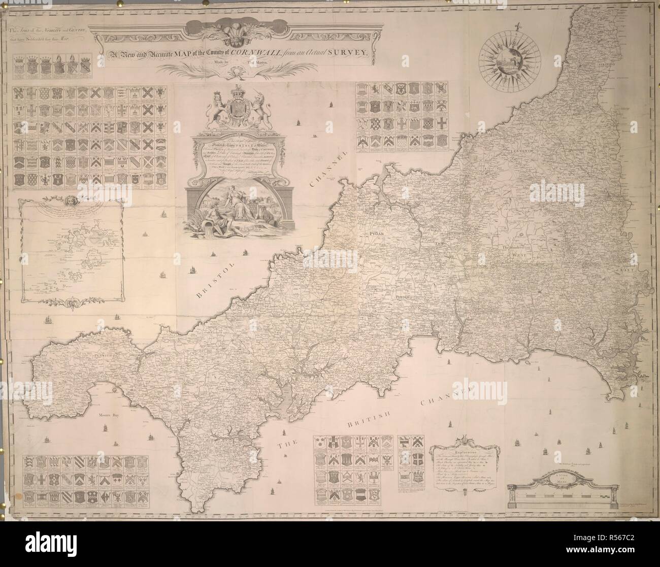 A map of the County of Cornwall. A new and accurate Map of the County ...