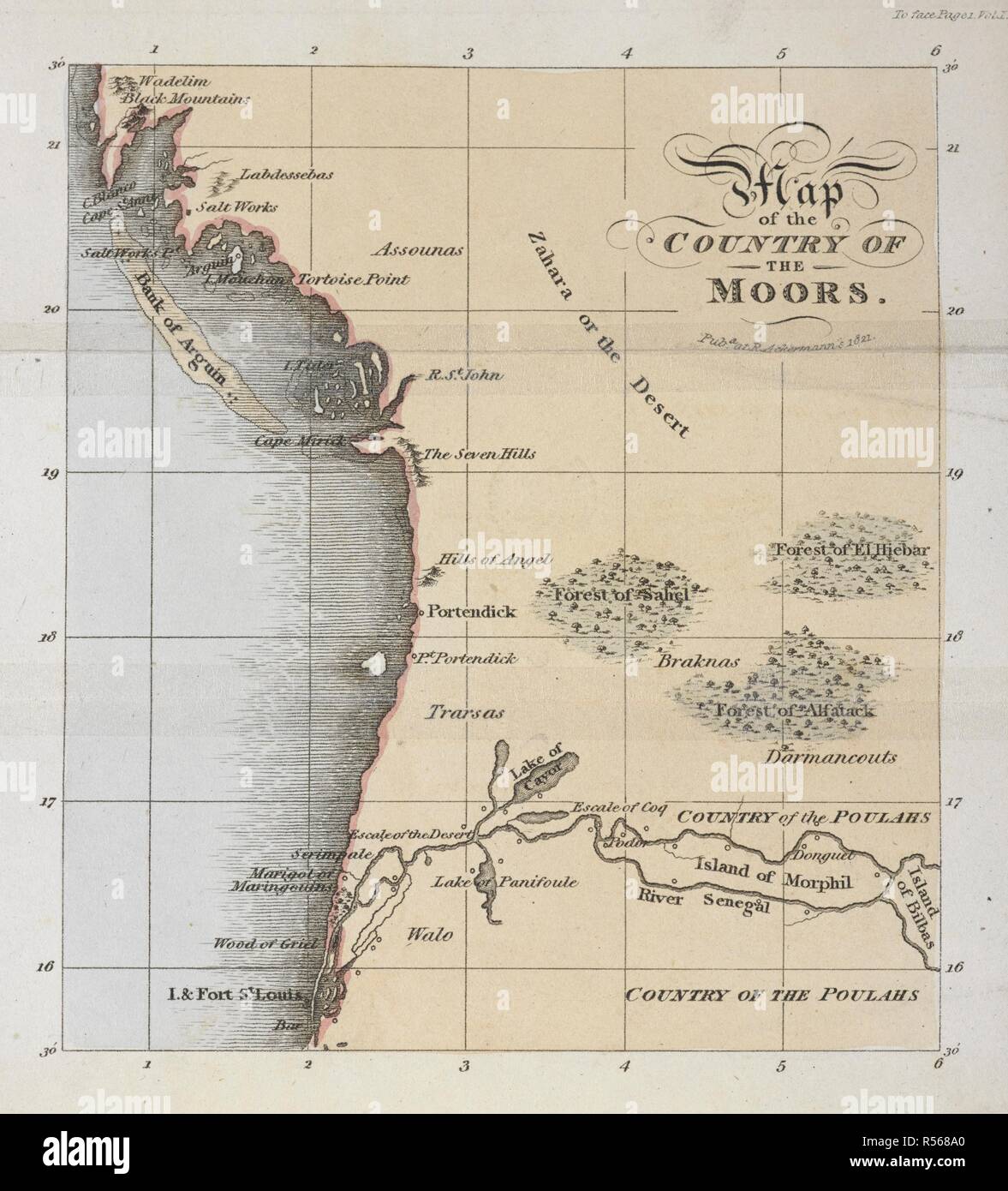 Map of the country of the moors hi-res stock photography and images - Alamy