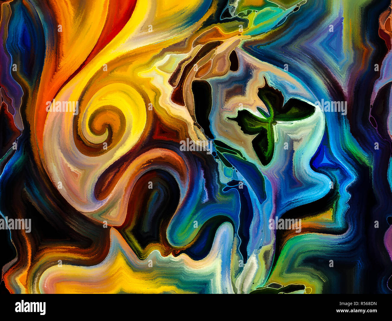 Visualization of Inner Paint Stock Photo - Alamy