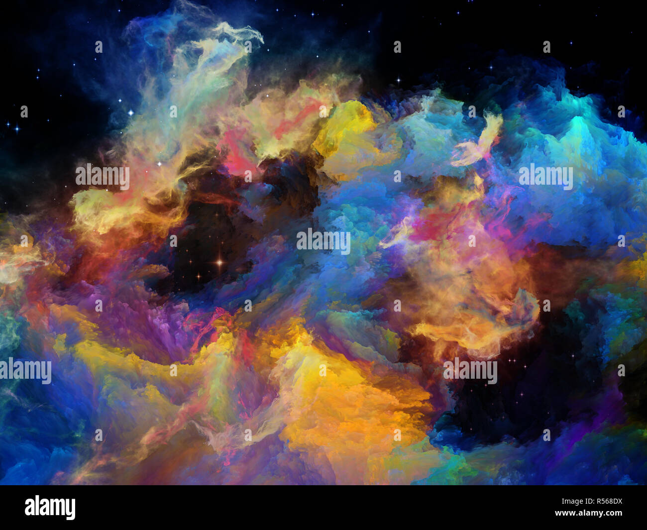 Vision of Space Nebula Stock Photo - Alamy