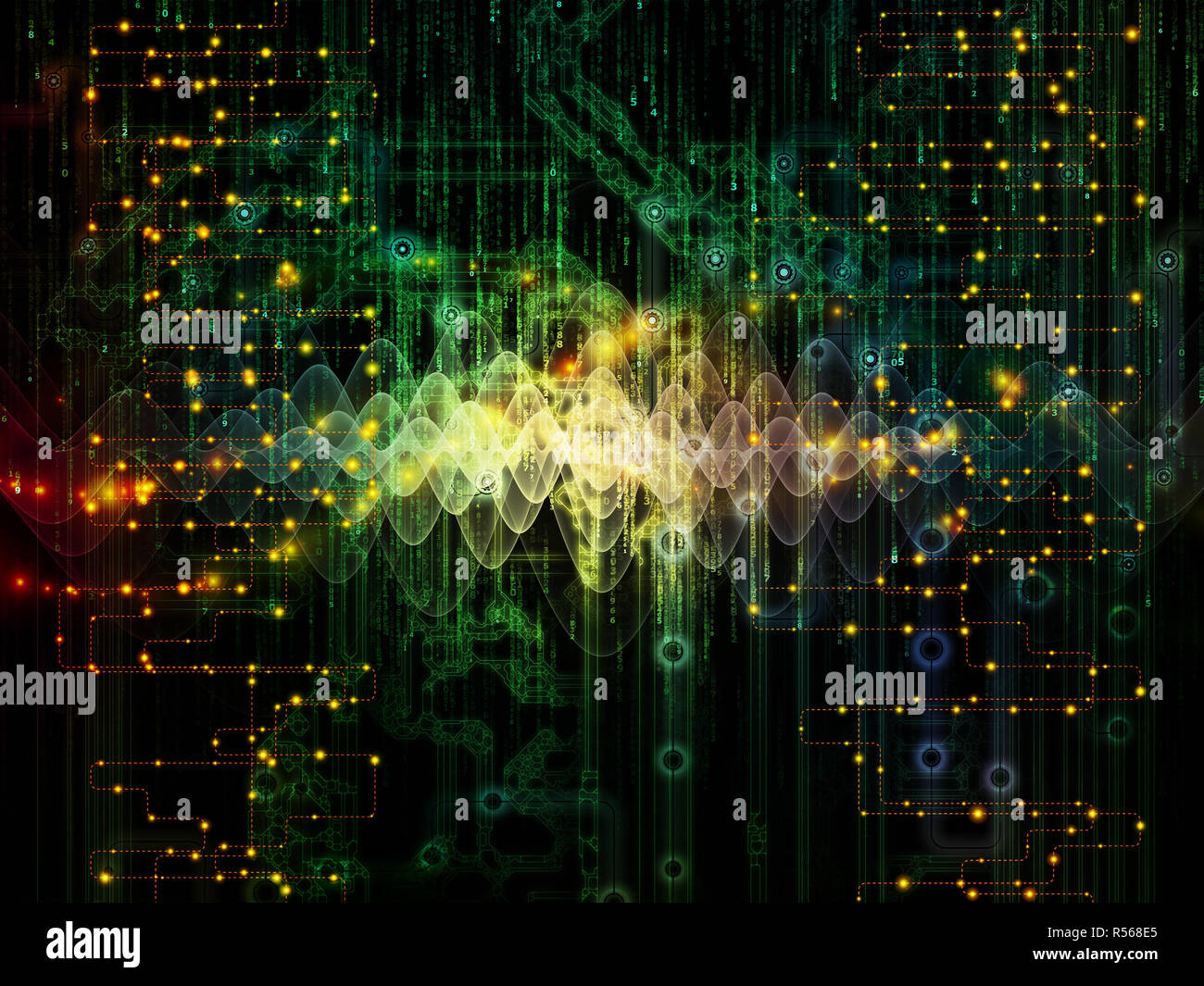 Source of Data Flow Stock Photo - Alamy