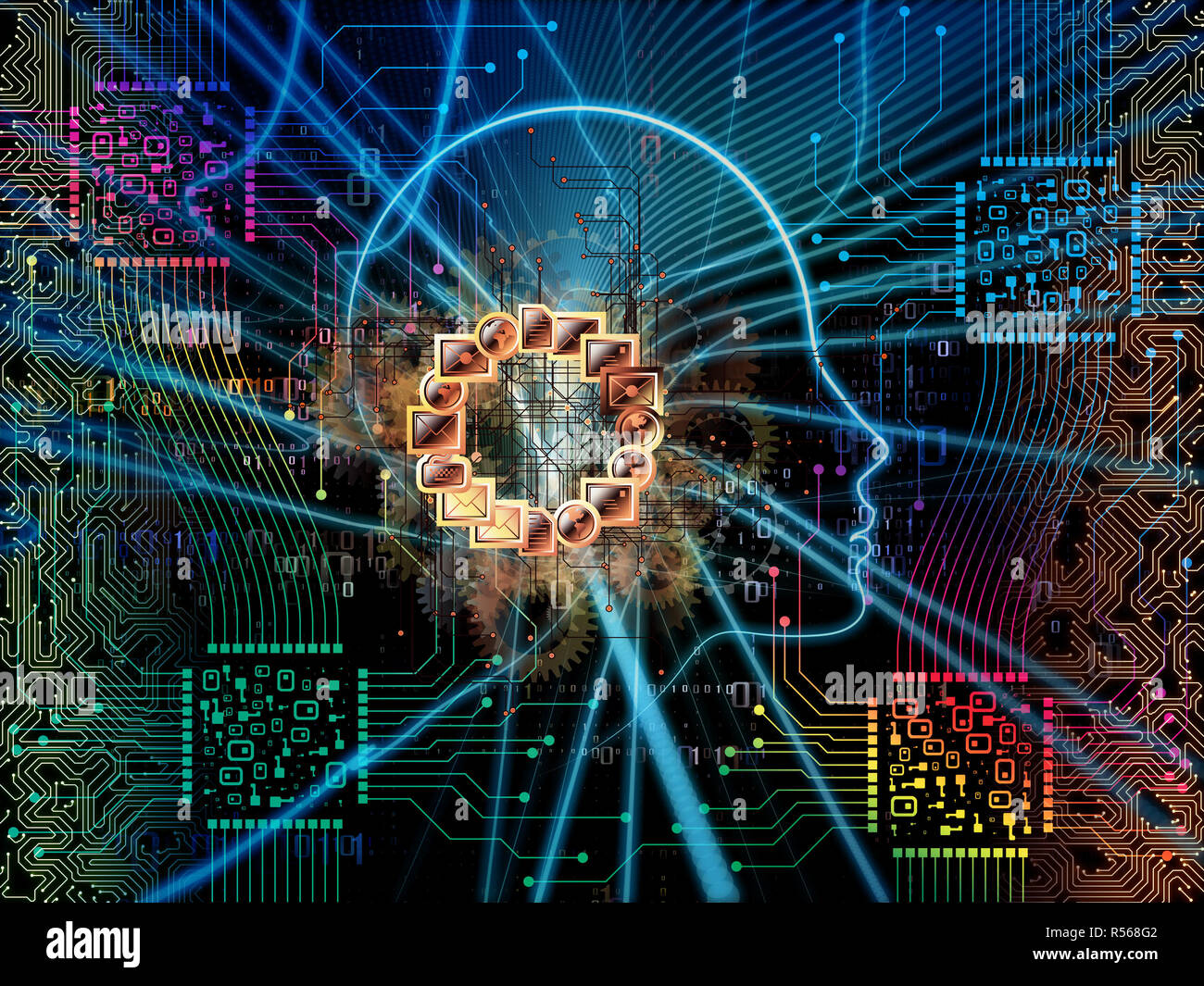 Machine Consciousness Visualization Stock Photo - Alamy