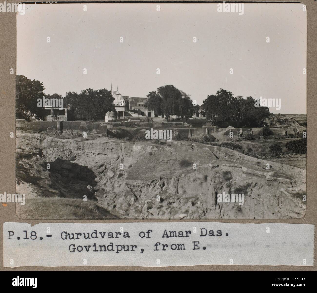 Gurudvara of Amar Das, Govindwal, from east. General view, slightly ...