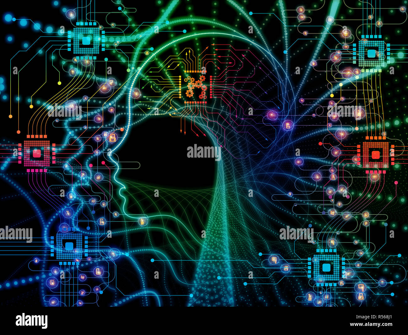 Elements of Machine Consciousness Stock Photo - Alamy