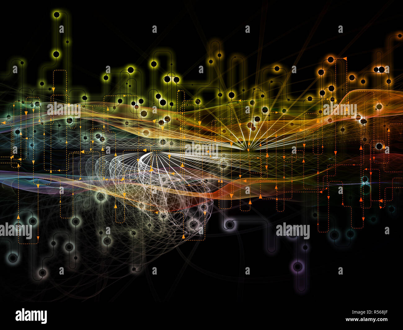 Virtualization of Data Transfers Stock Photo - Alamy