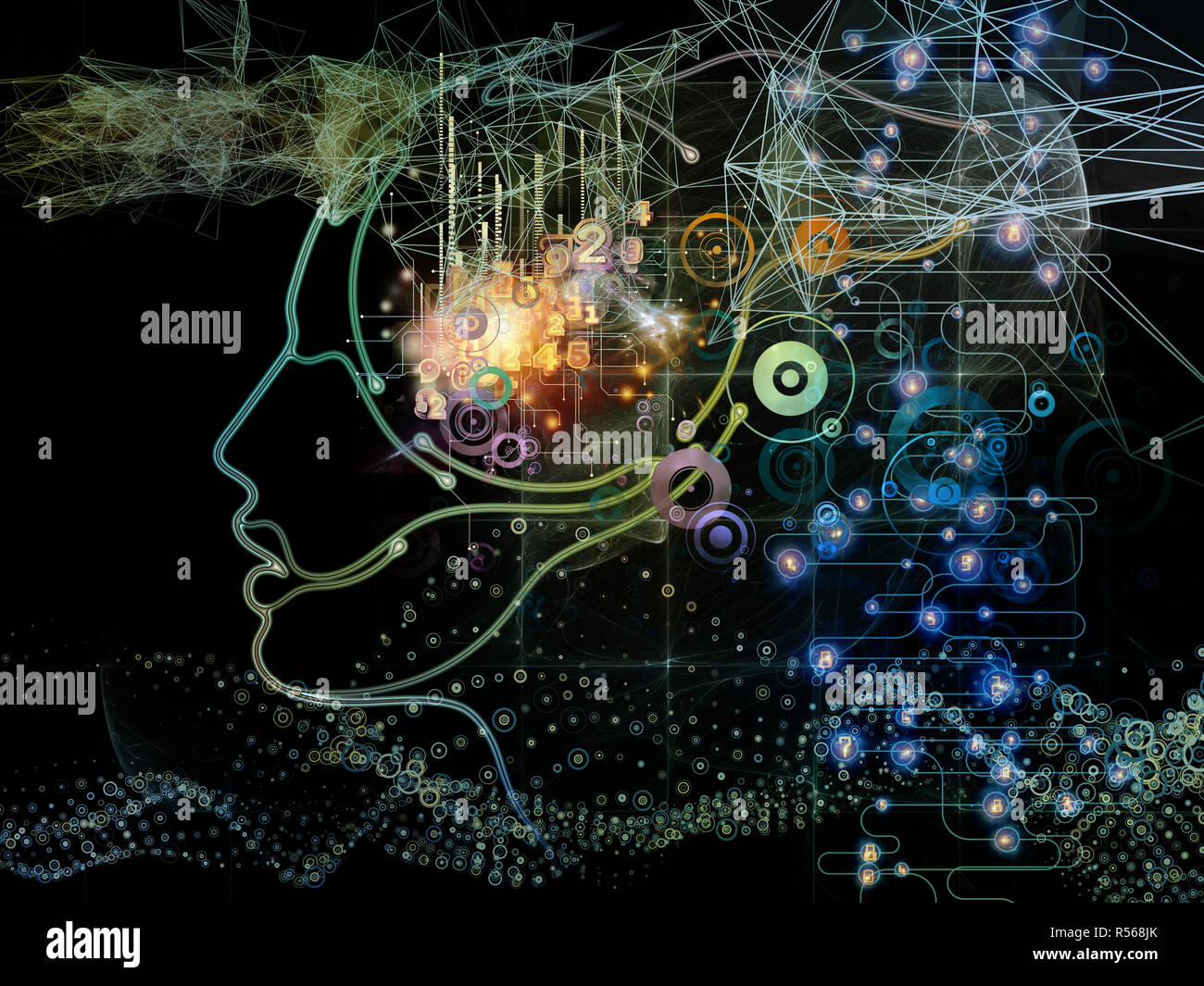 Machine Consciousness Backdrop Stock Photo - Alamy