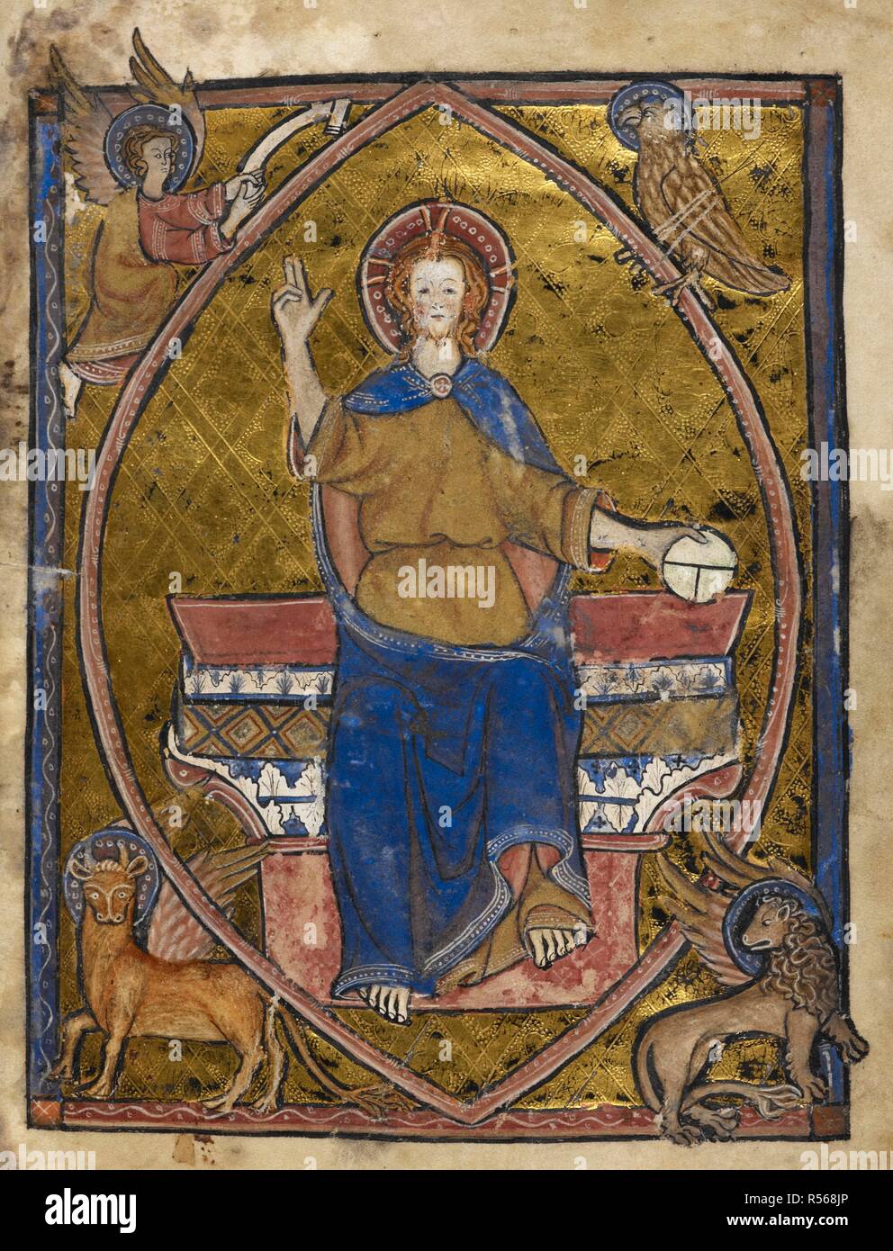 Miniature illustration of the life of Christ. Latin Psalter, with ...