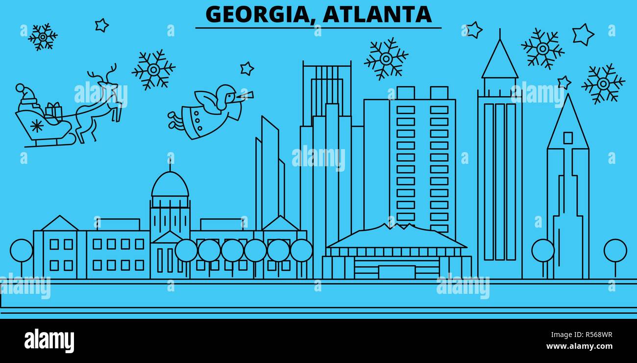 Atlanta snow Stock Vector Images - Alamy