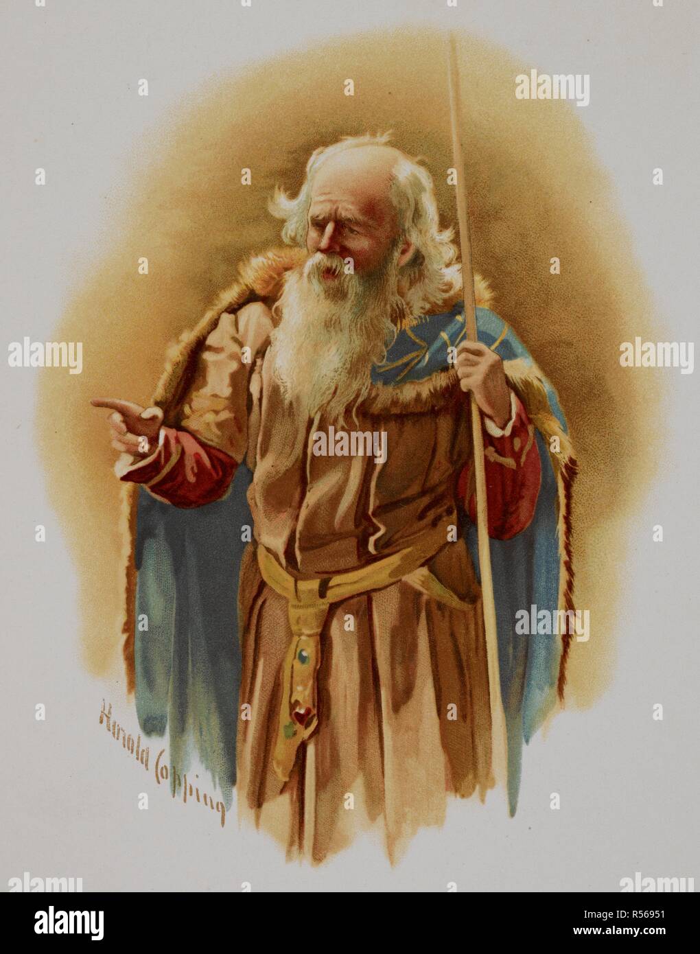 Polonius, the lord chamberlain. Act I, scene III, from 'Hamlet'. Hamlet ...