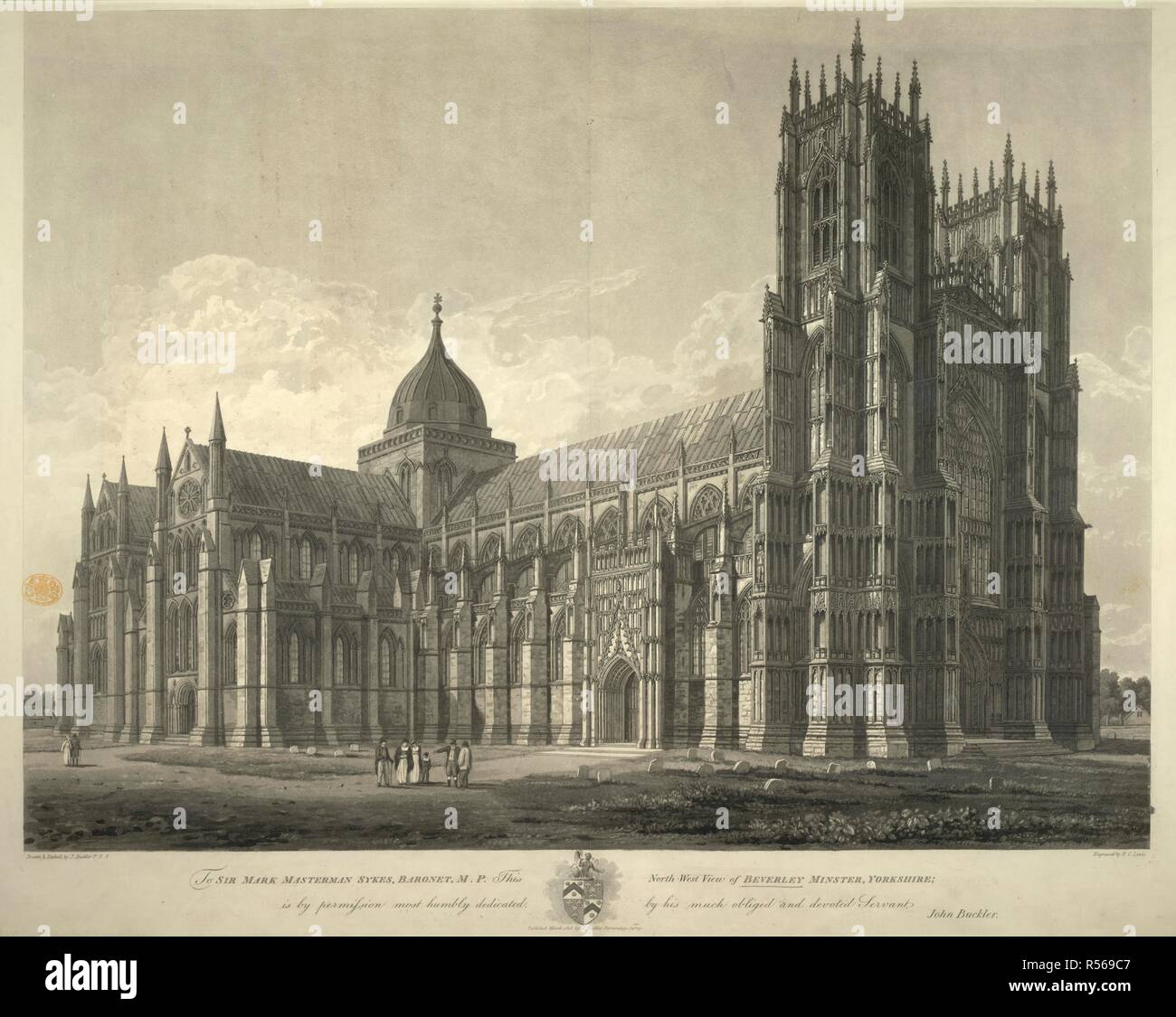 North West View of Beverley Minster, Yorkshire. N.W. View of Beverley ...