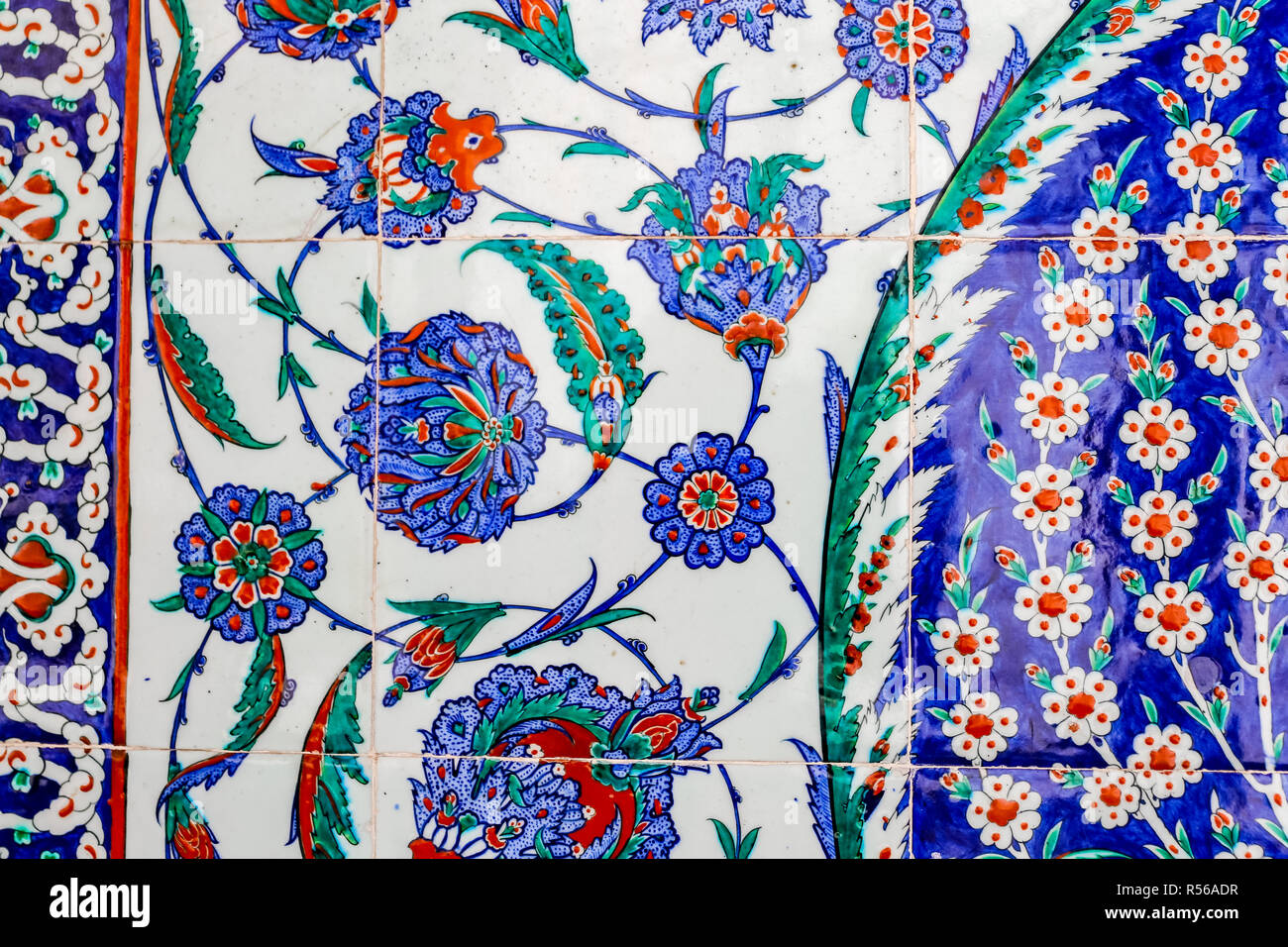 Turkish Blue Tiles in Istanbul City, Turkey Stock Photo - Alamy