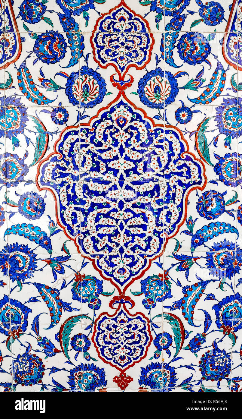 Turkish Blue Tiles in Istanbul City, Turkey Stock Photo - Alamy